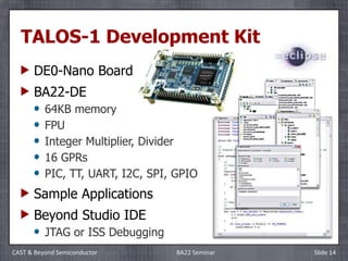 CAST BA22 32-bit Processor Design Seminar, 2/1/12 | PPT