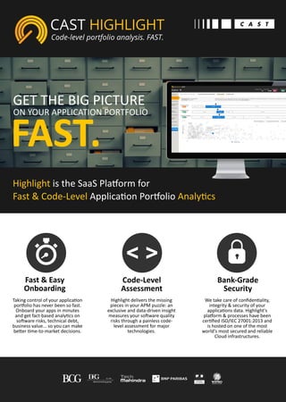 CAST Highlight: Code-level portfolio analysis. FAST. | PDF