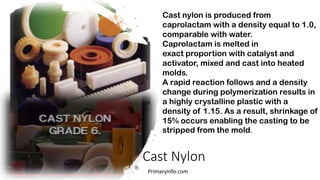 Cast nylon - Project Information | PDF