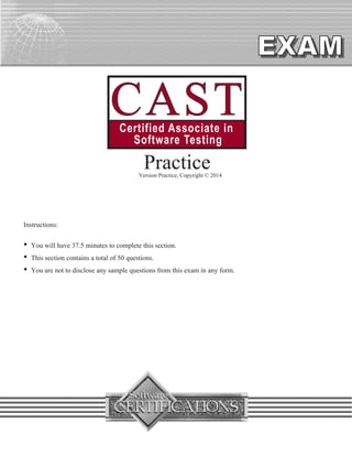 Cast 14 2 sample exam | PDF