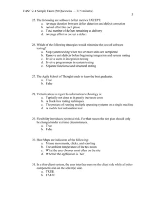 Cast 14 2 sample exam | PDF