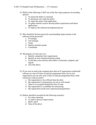 Cast 14 2 sample exam | PDF