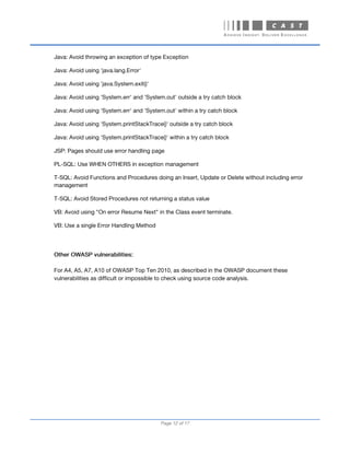 CAST AIP Support of Industry Security Standards | PDF