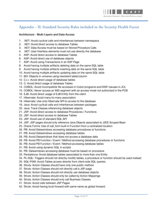 CAST AIP Support of Industry Security Standards | PDF