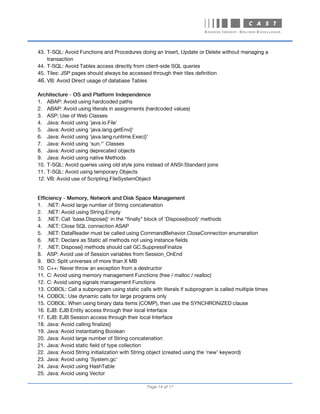 CAST AIP Support of Industry Security Standards | PDF