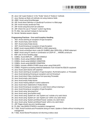 CAST AIP Support of Industry Security Standards | PDF