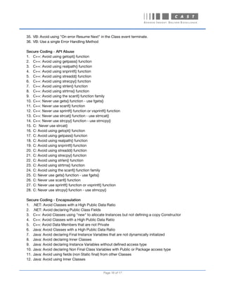 CAST AIP Support of Industry Security Standards | PDF