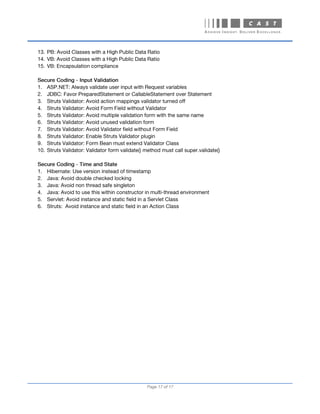 CAST AIP Support of Industry Security Standards | PDF