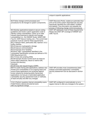 CAST AIP Support of Industry Security Standards | PDF