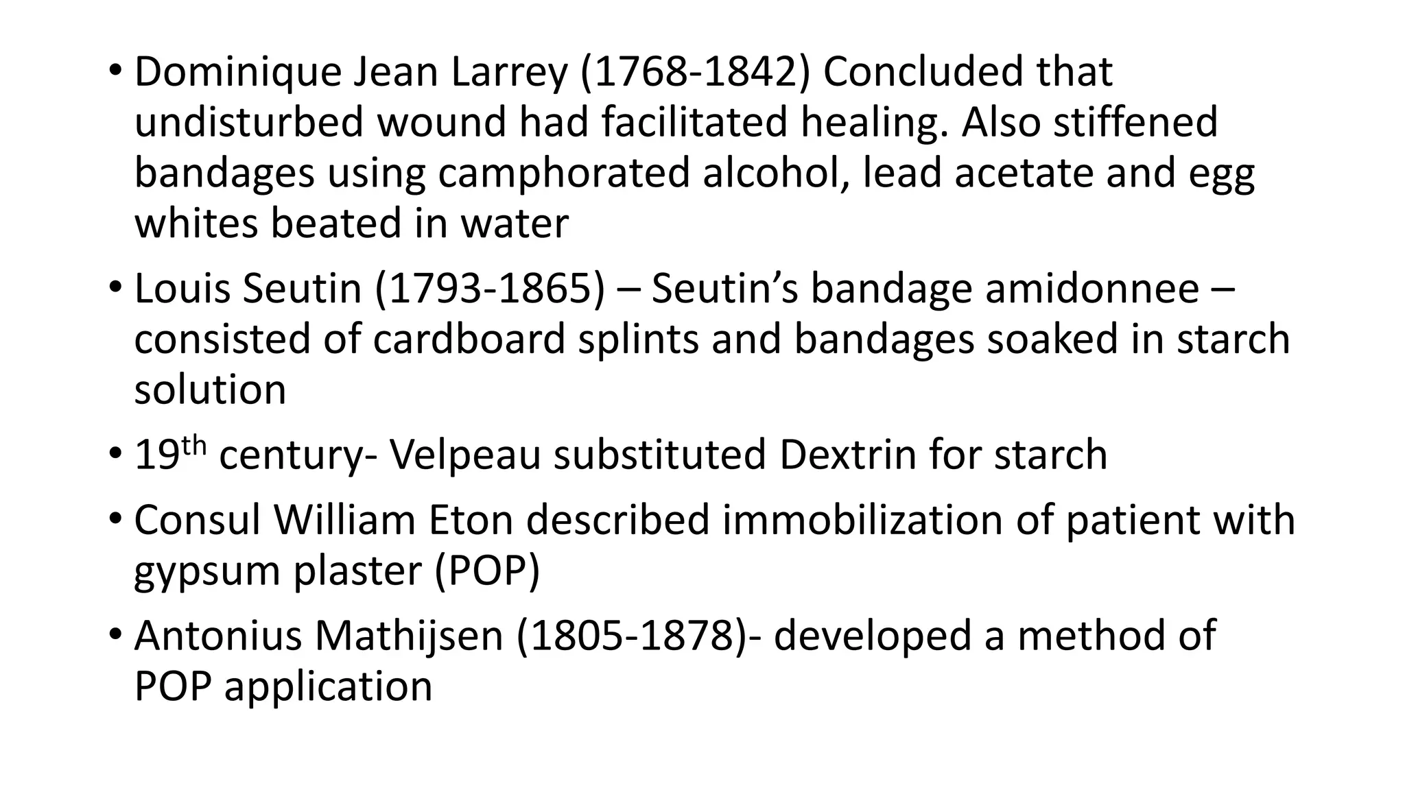 Cast and immobilization techniques in orthopaedics by Dr O.O. Afuye | PPTX