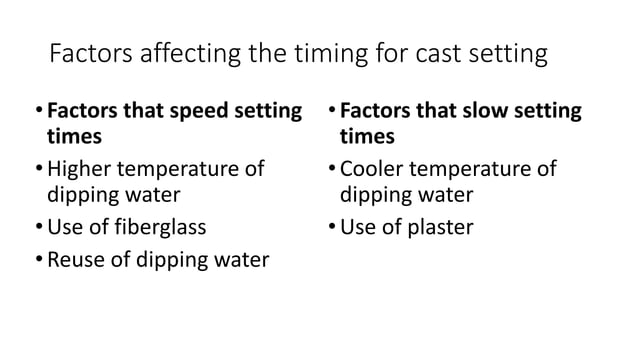 Cast and immobilization techniques in orthopaedics by Dr O.O. Afuye | PPTX
