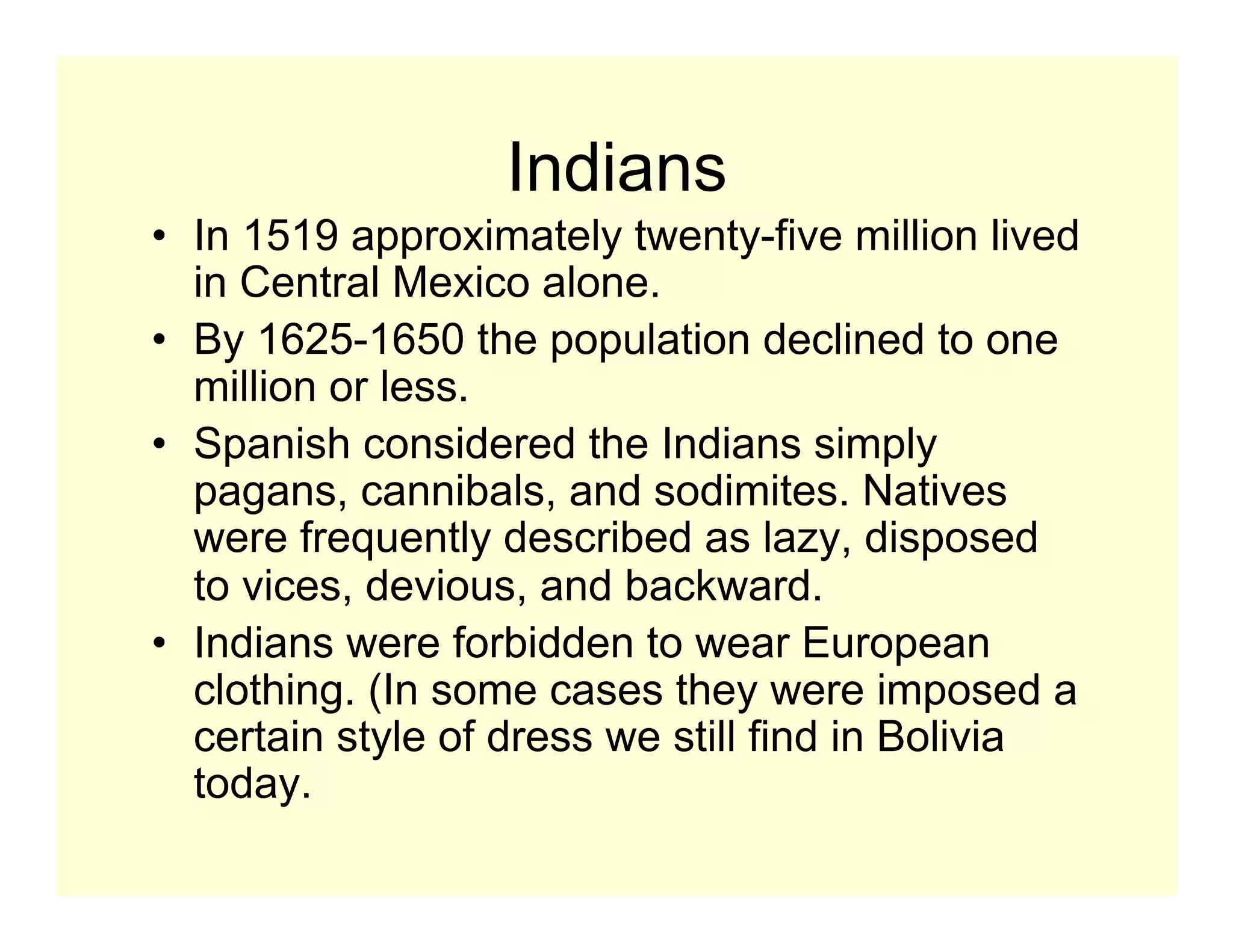 Spanish Casta System. | PDF