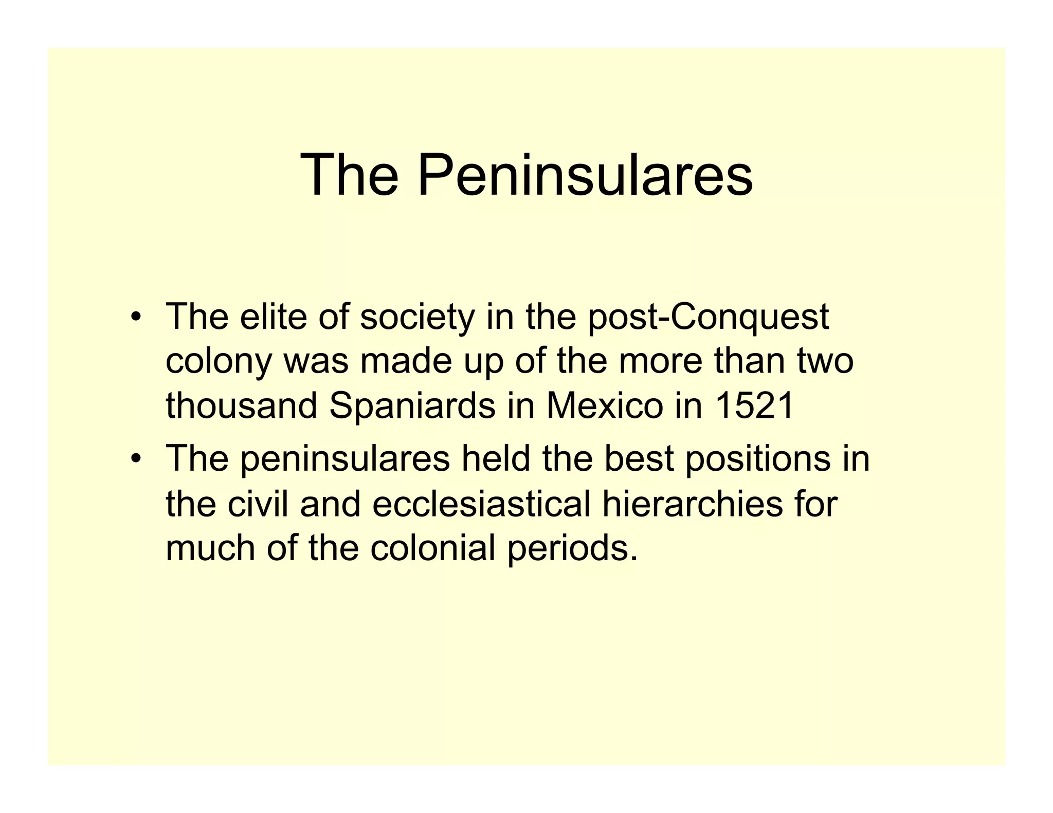 Spanish Casta System. | PDF