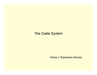 Spanish Casta System. | PDF