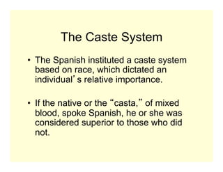 Spanish Casta System. | PDF