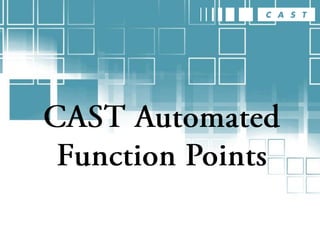 CAST Automated Function Points | PPT | Free Download