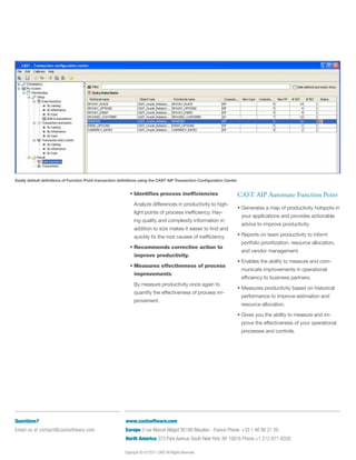 CAST Automated Function Points | PPT | Free Download