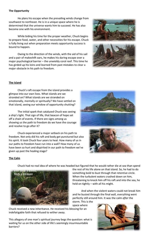 Cast away final movie analysis - School Project | DOCX | Soundtracks ...