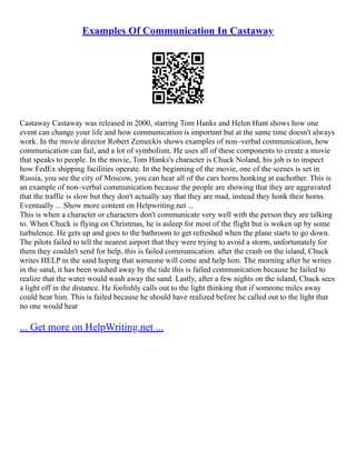 Isolation Examples Of Castaway