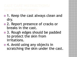Cast Care Lecture Nursing third year department | PDF