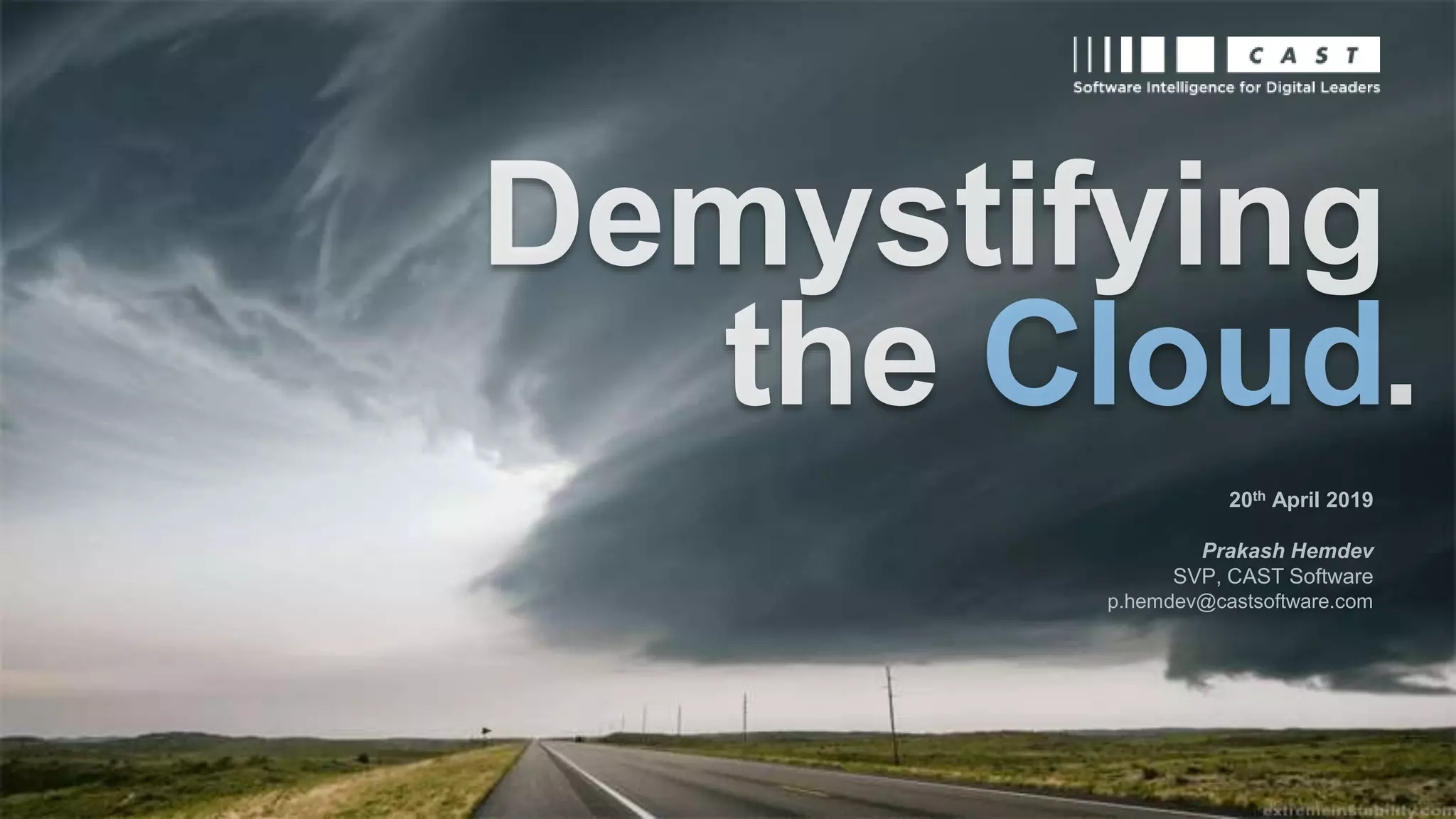 Cast cloud april_2019 | PPTX | Cloud Computing | Internet