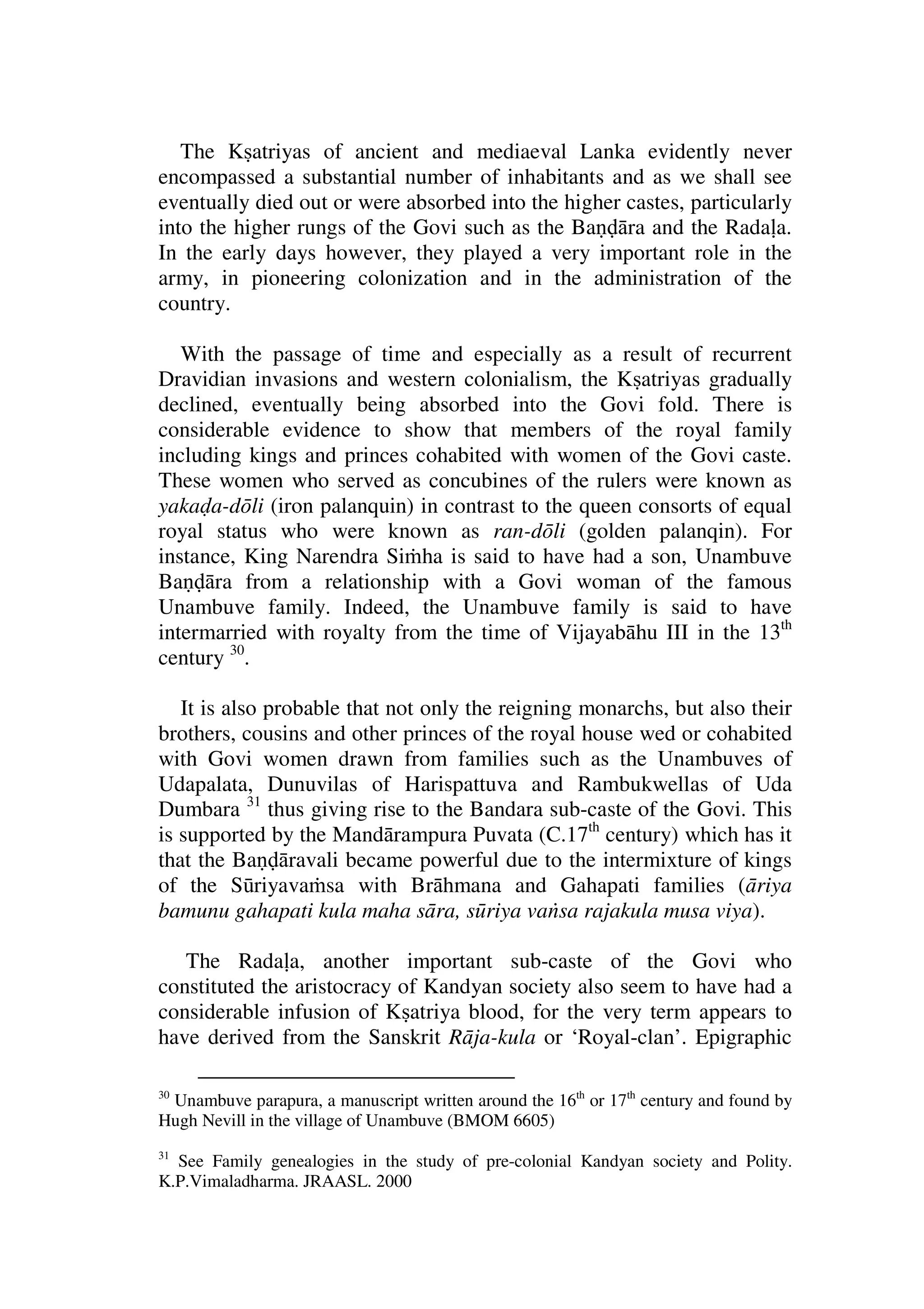 Caste in Sri Lanka-From Ancient Times to the Present Day | PDF