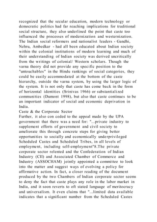 Caste and Caste lessness in the Indian RepublicTowards a Biogra | PDF