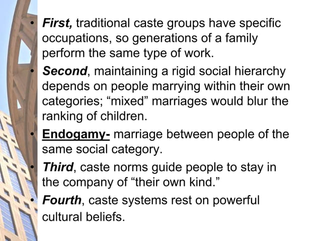 CASTE AND CLASS STRUCTURE.pptx | Genealogy and Ancestry | Hobbies ...