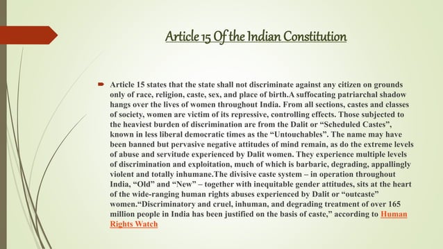 Caste And Gender Inequality In India.pptx | Debated Sensitive Social ...