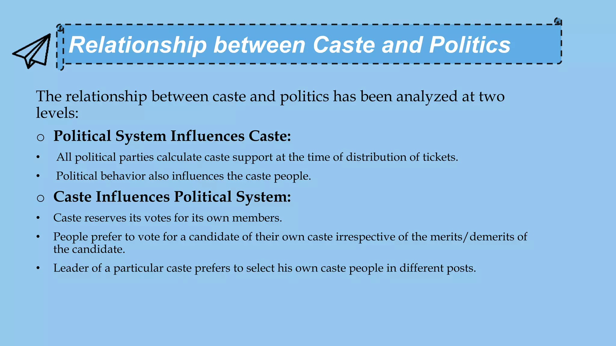 Caste and Politics In India | PPTX