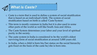 Caste and Politics In India | PPTX
