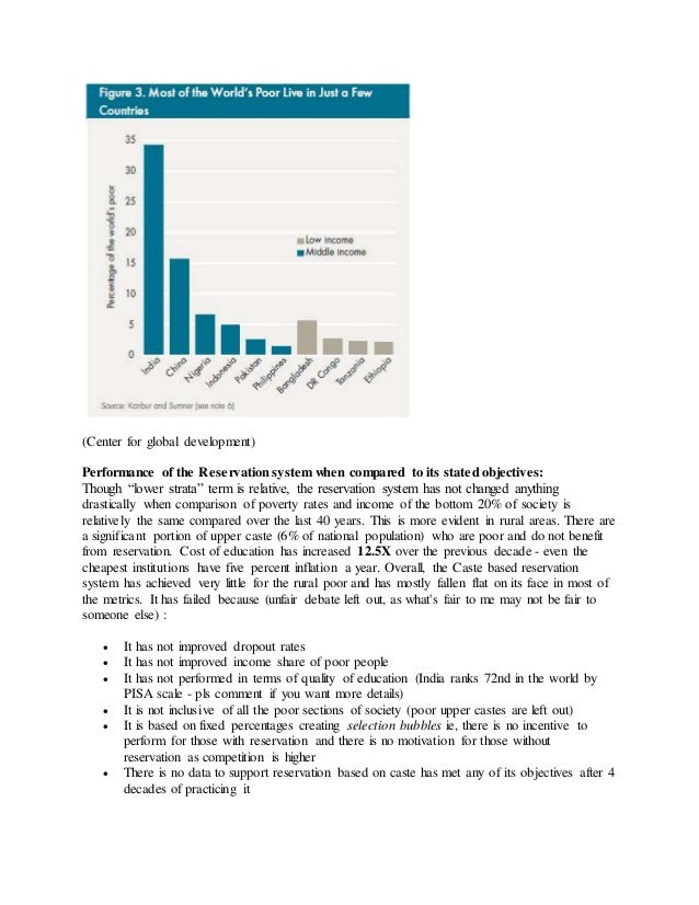 Caste based reservation system
