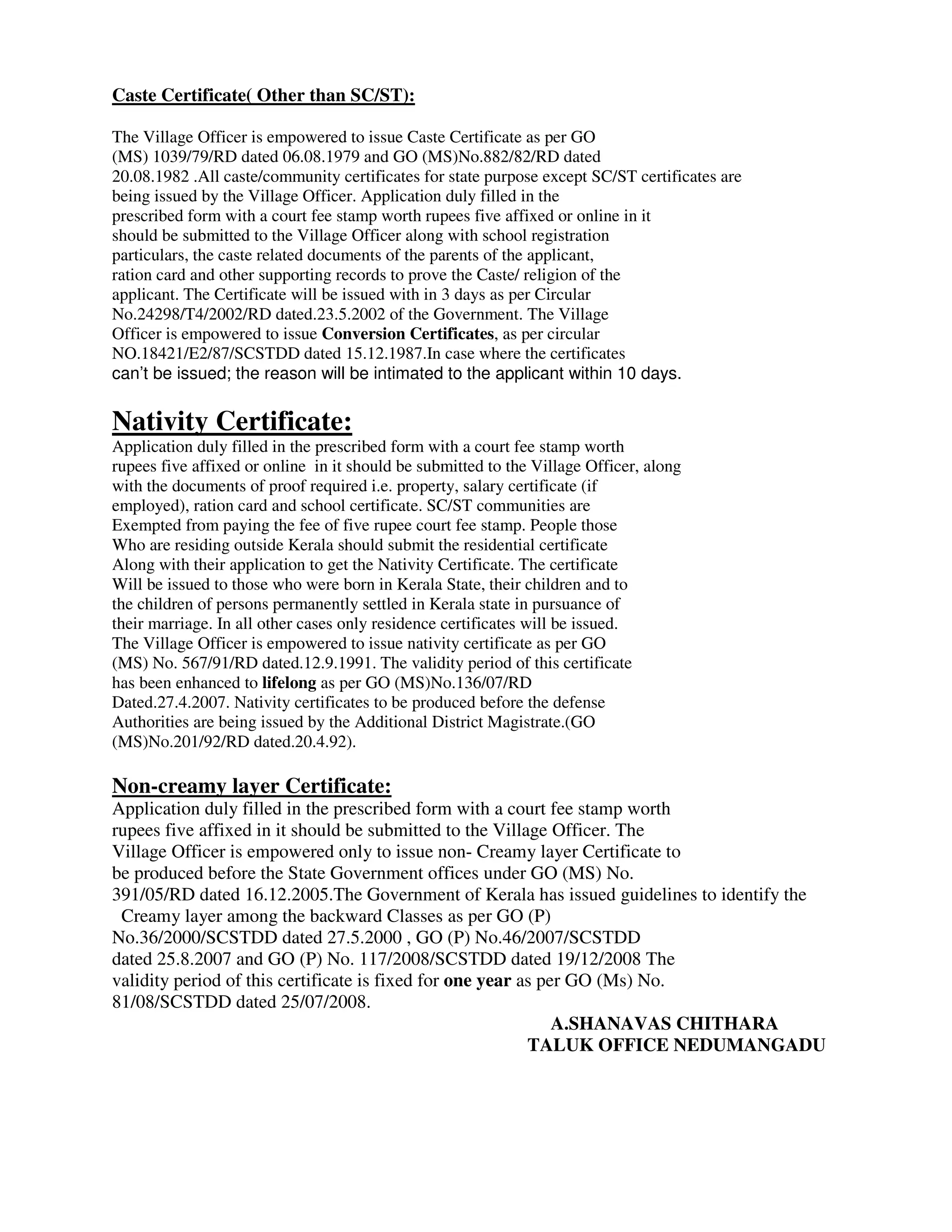 Caste certificate nativity certificate non creamy layer certificate | PDF Caste certificate nativity certificate non creamy layer certificate | PDF