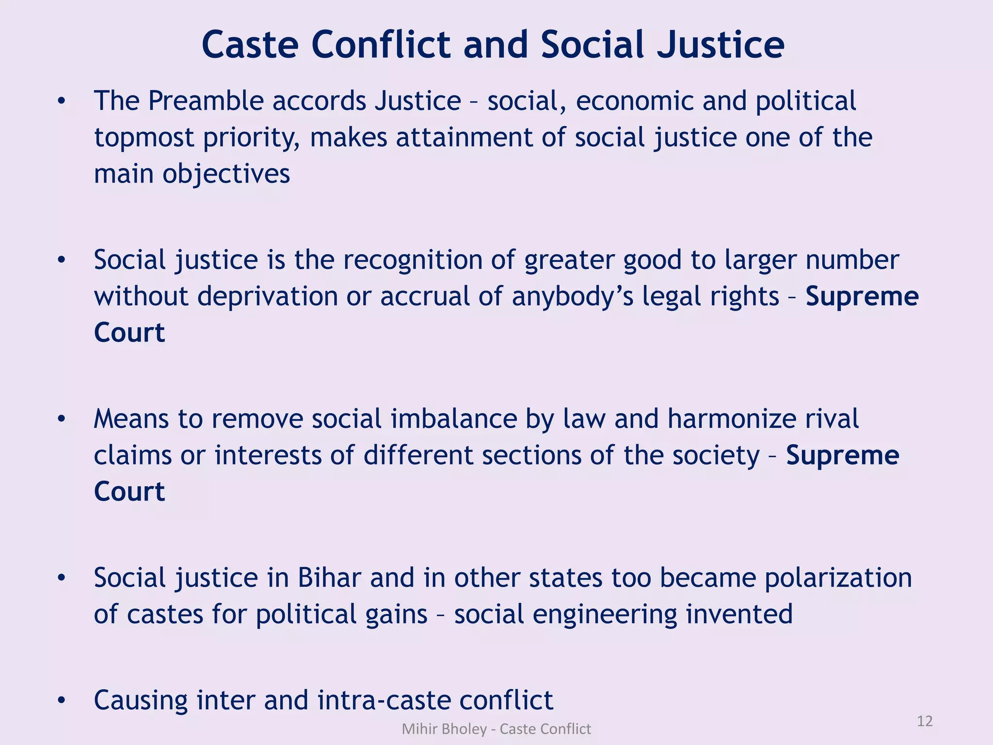 Caste conflict myth & reality | PDF