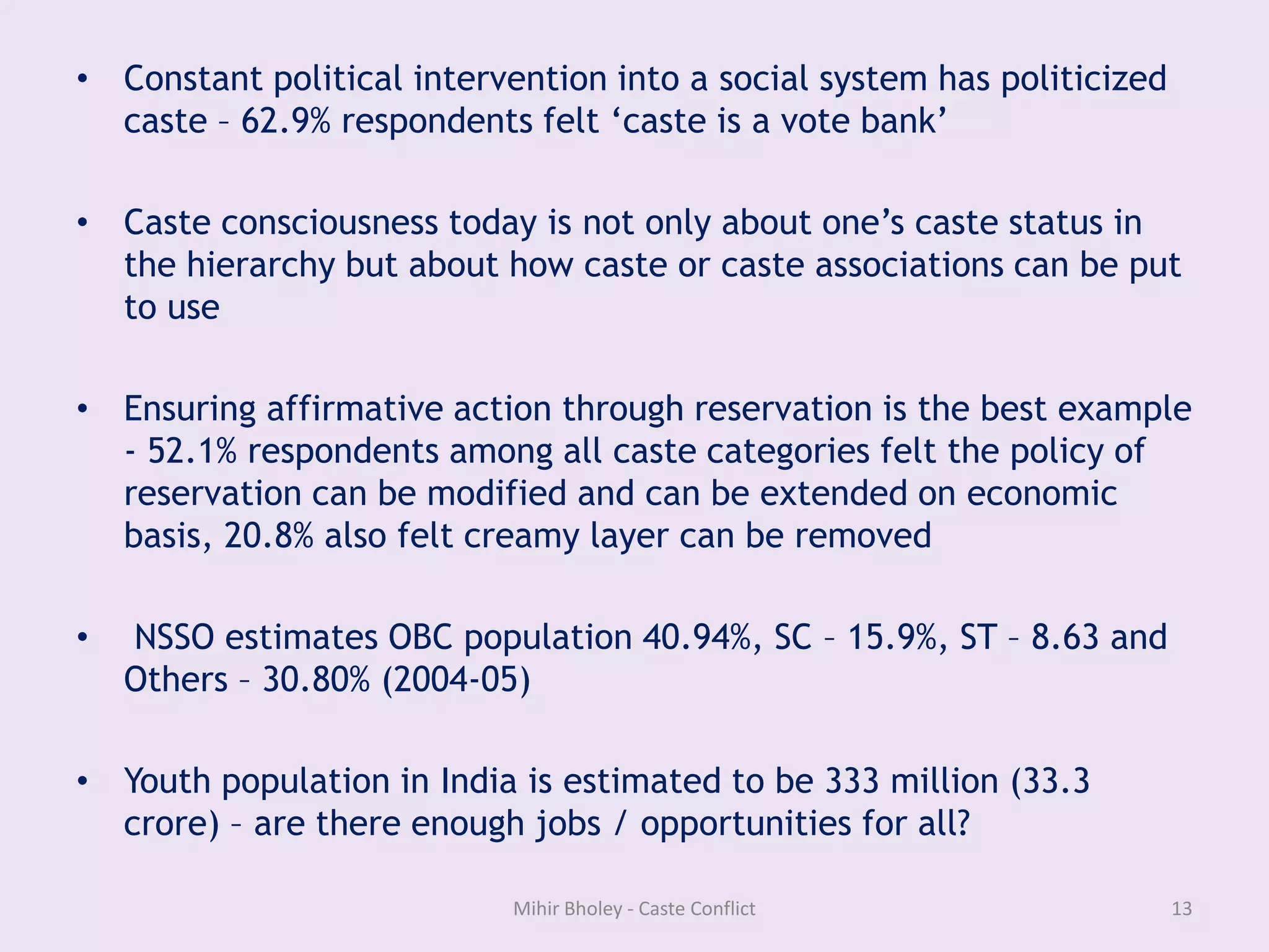 Caste conflict myth & reality | PDF