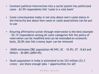 Caste conflict myth & reality | PDF