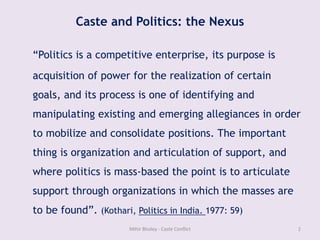 Caste conflict myth & reality | PDF