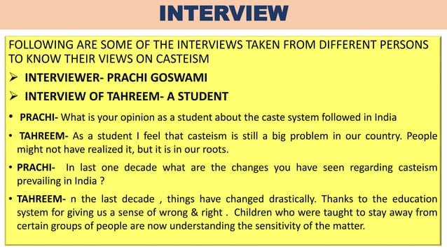 caste discrimination- english project (3)-1.pptx | Debated Sensitive ...
