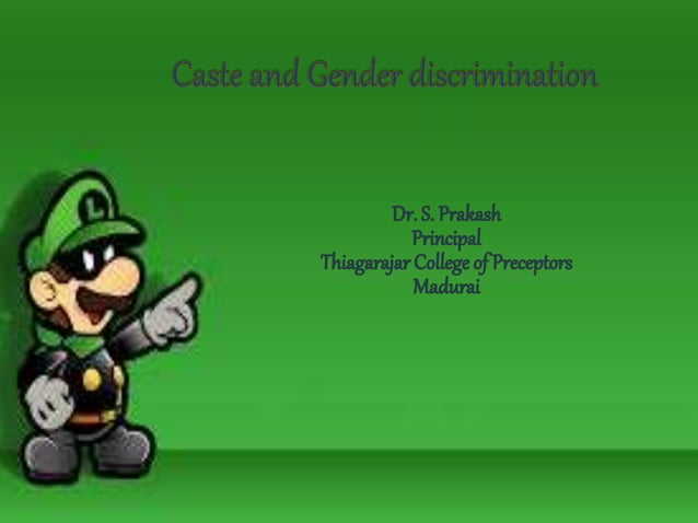 Caste & and gender discrimination | PPT