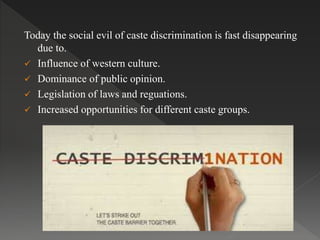Caste & and gender discrimination | PPTX