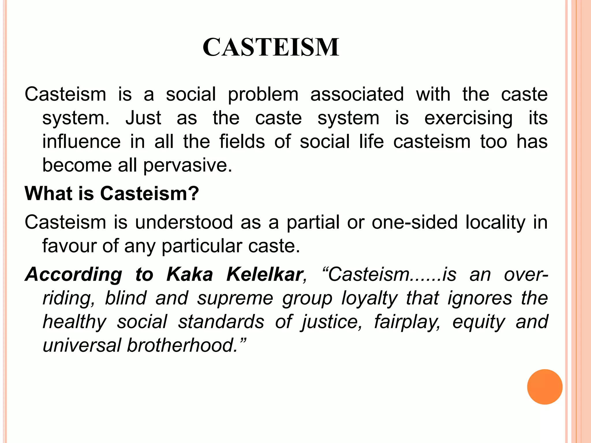 Casteism | PPTX
