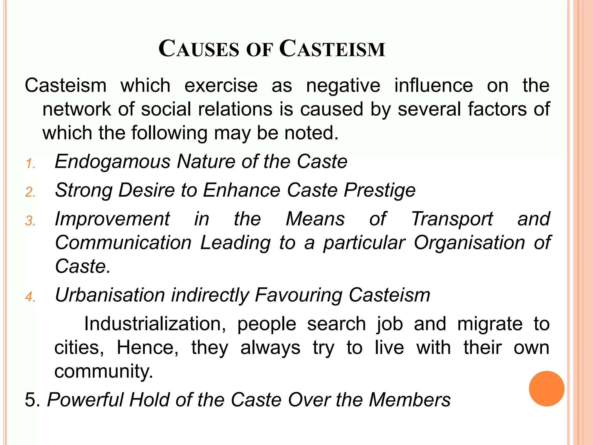 Casteism | PPTX