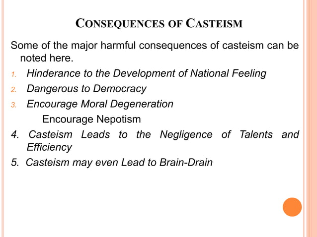Casteism | PPTX