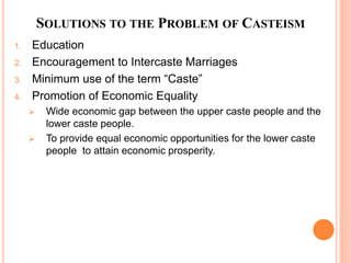 Casteism | PPTX