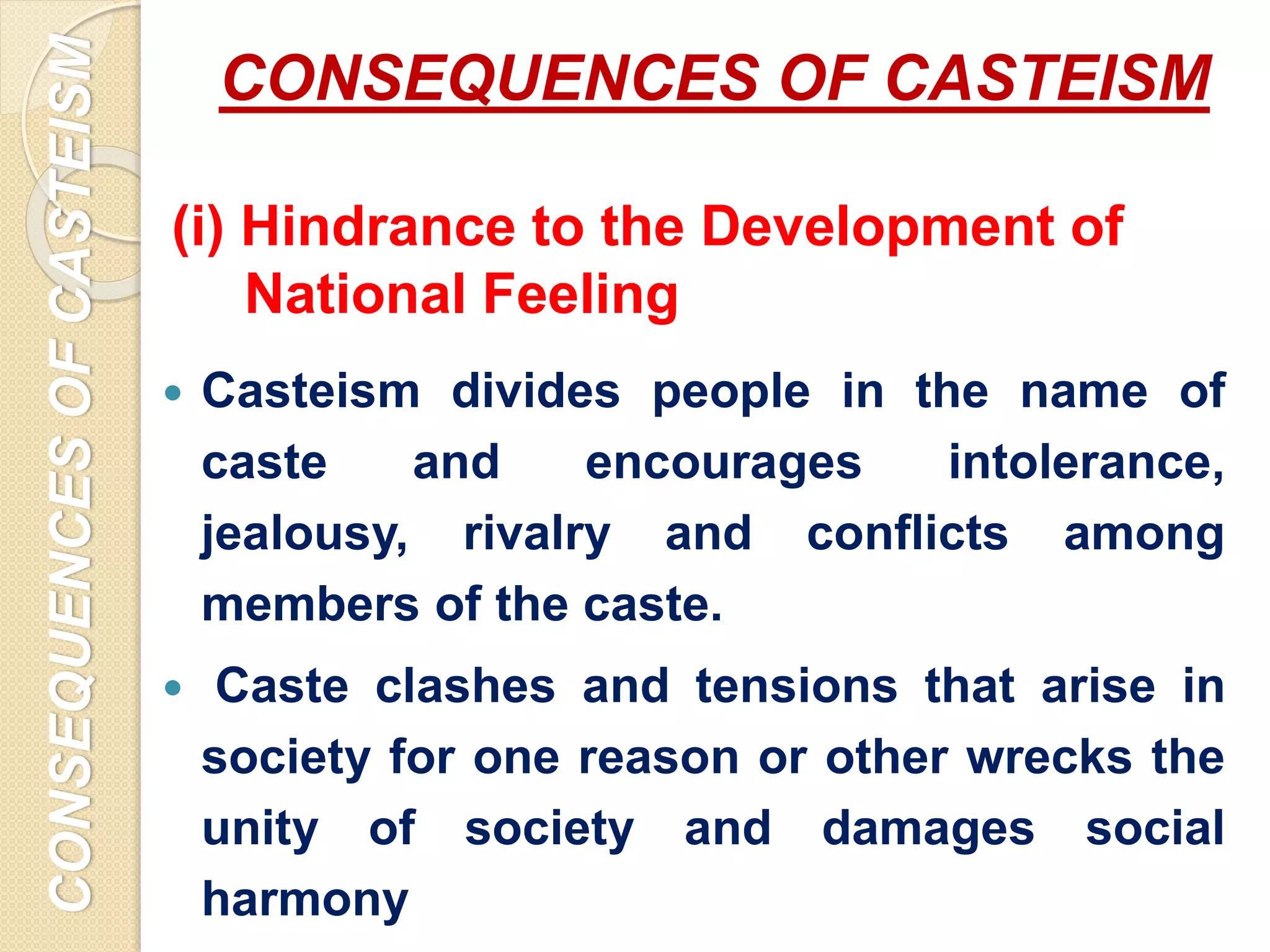 Casteism - social problem | PPTX