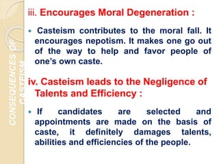 Casteism - social problem | PPTX