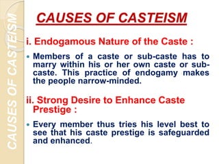 Casteism - social problem | PPTX