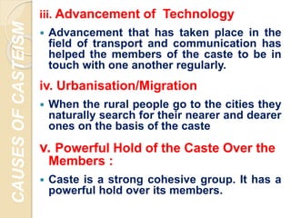 Casteism - social problem | PPTX