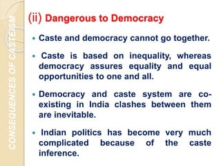 Casteism - social problem | PPTX