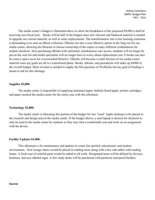 Media Center Budget | DOC